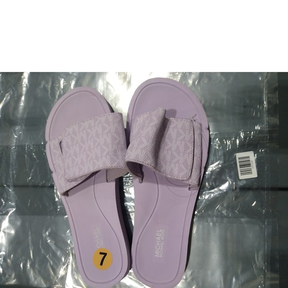 Michael Kors | Shoes | Michael Kors Womens Sandals Wade Slide Signature ...